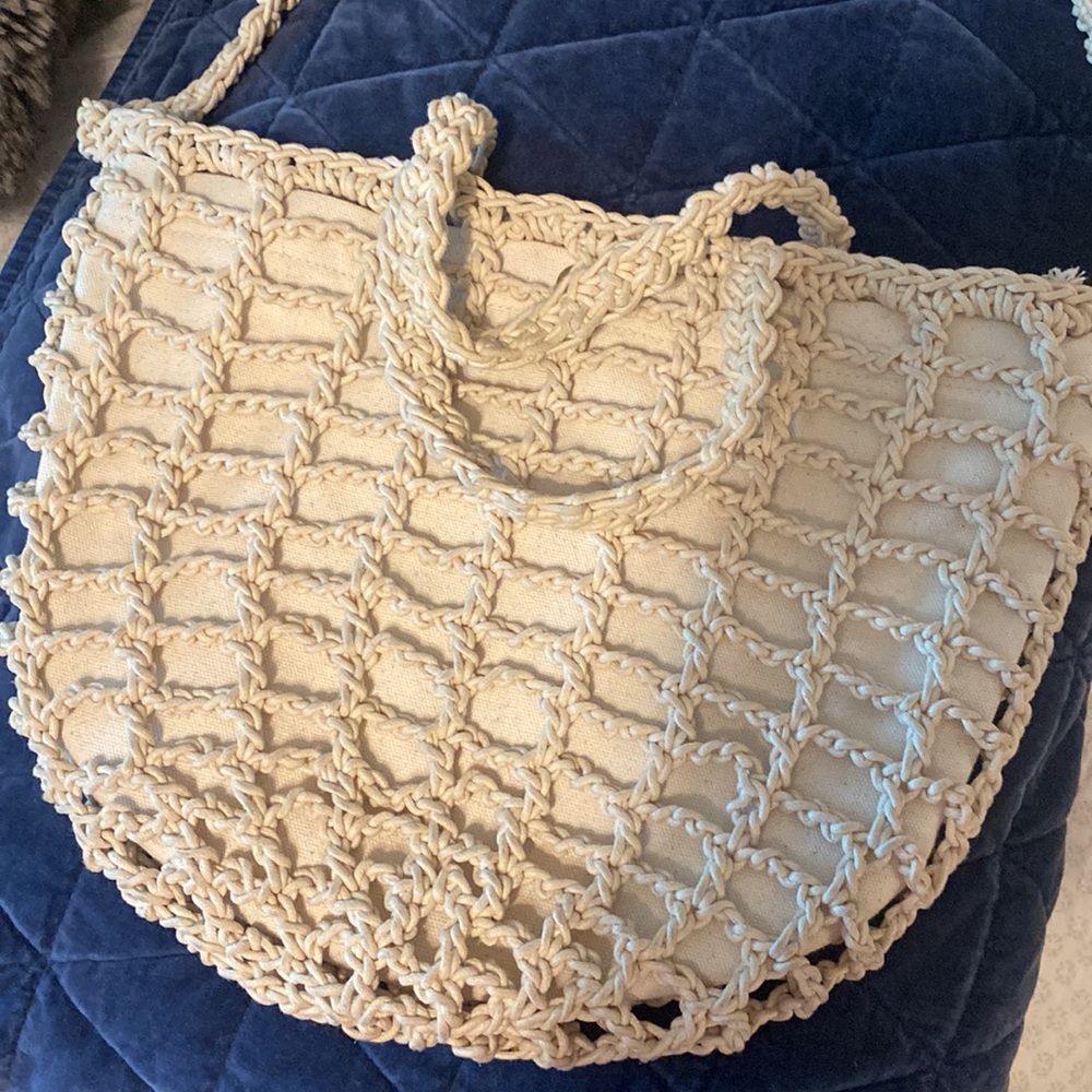 Madewell Crochet Rope Bag Cream - Gem